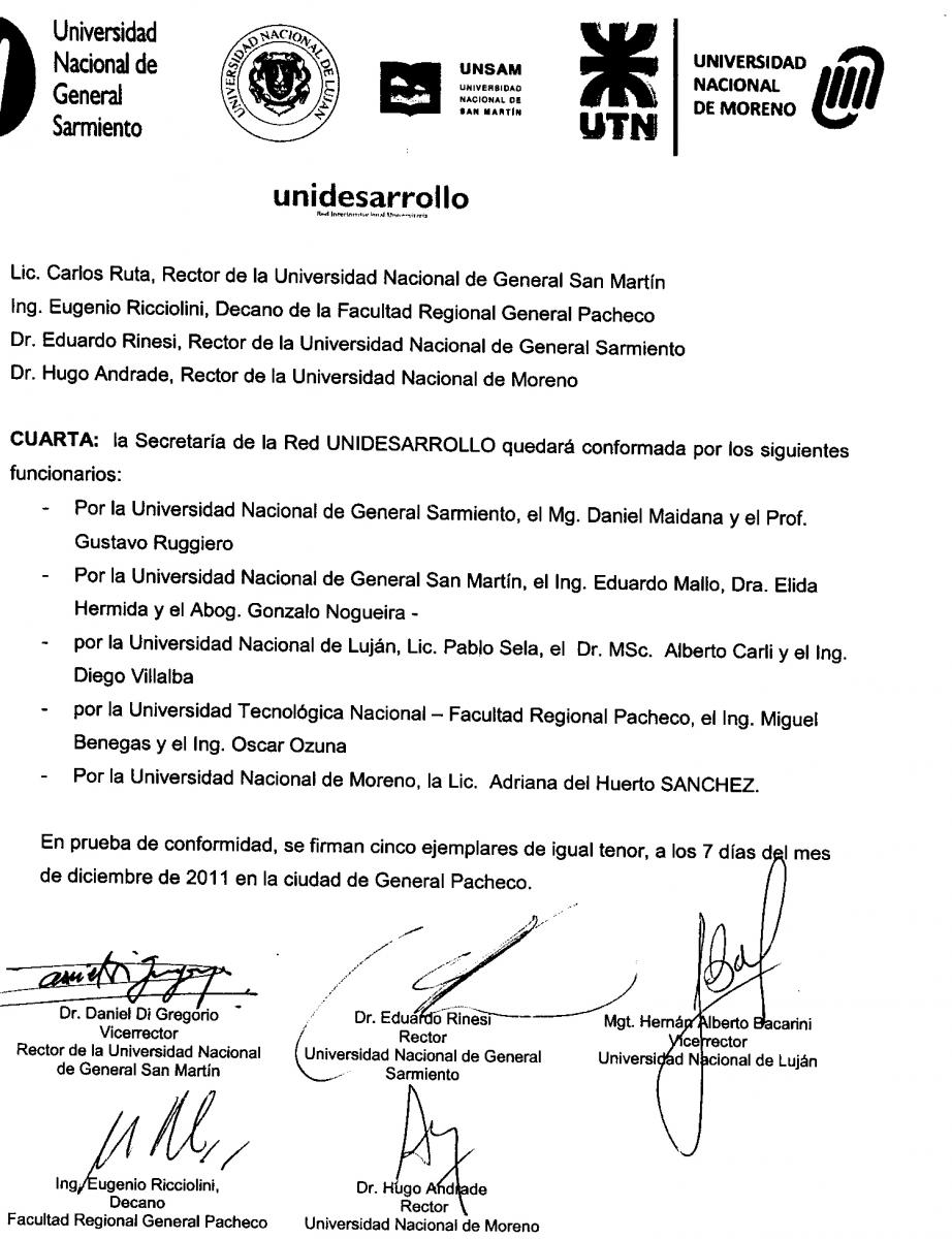 Actas Complementarias | Unidesarrollo